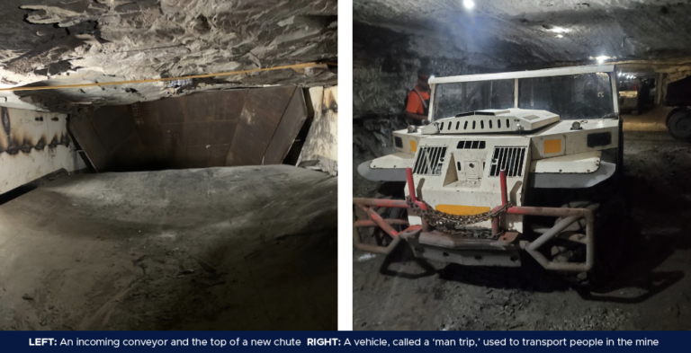 Millwrights from Local 1192 retrofit coal-mine conveyor system 12 stories below Earth’s surface ...